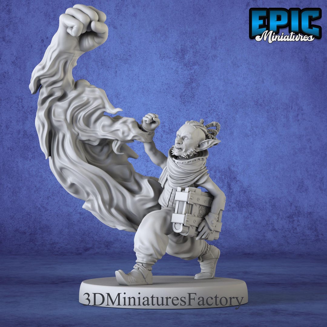 Miniature | Halfling Sorcerer Magic Hand - Dnd Miniature for Tabletop ...