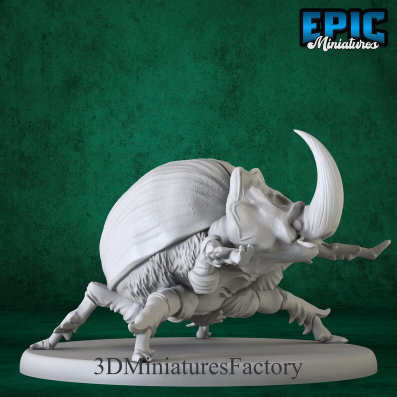 Giant Beetle Dnd Miniature - 3D Printed Resin Figure for Dnd and ...
