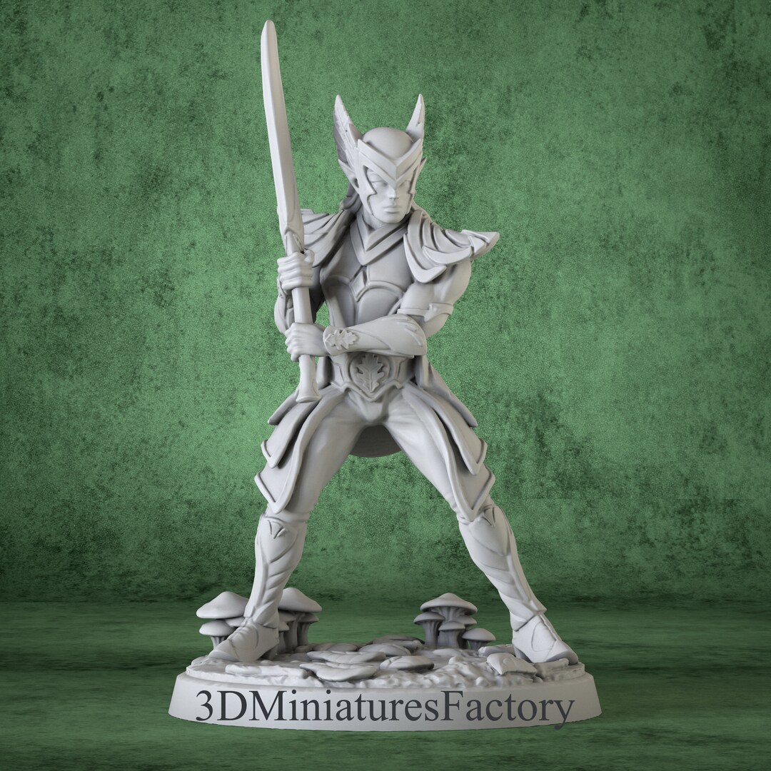 Elf Miniature Warrior 5 Dnd Miniature for Tabletop Games Premium Dnd ...