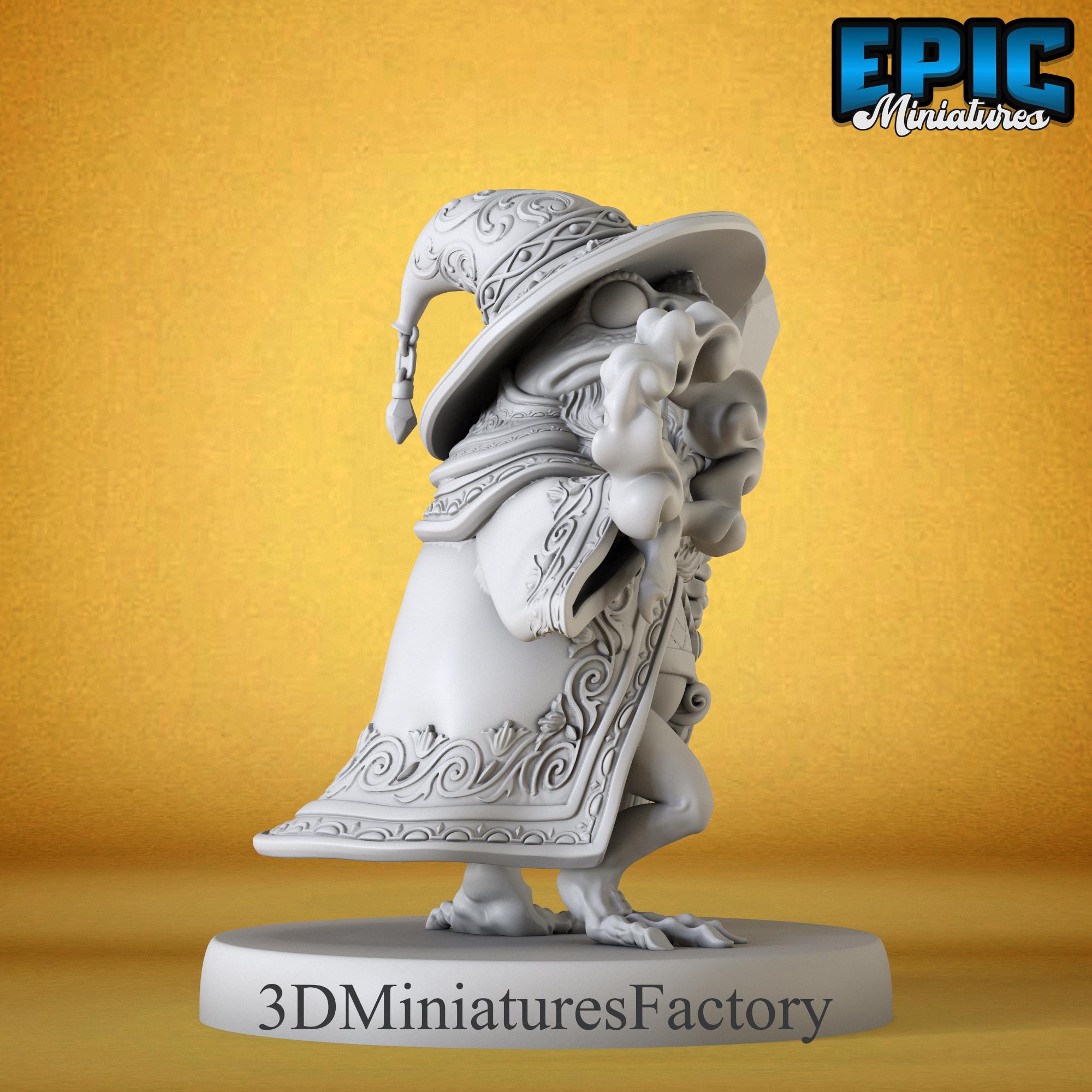 Miniature | Frog Wizard Spell - Player Dnd Miniature for Tabletop Games ...