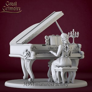 Miniature | Beatrice De Clare at the Piano - Dnd Miniature for Tabletop ...