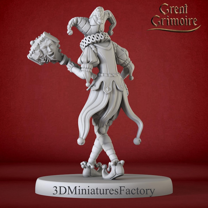 Cortane Miniature | Jester Dnd Miniature for Tabletop Games - Etsy