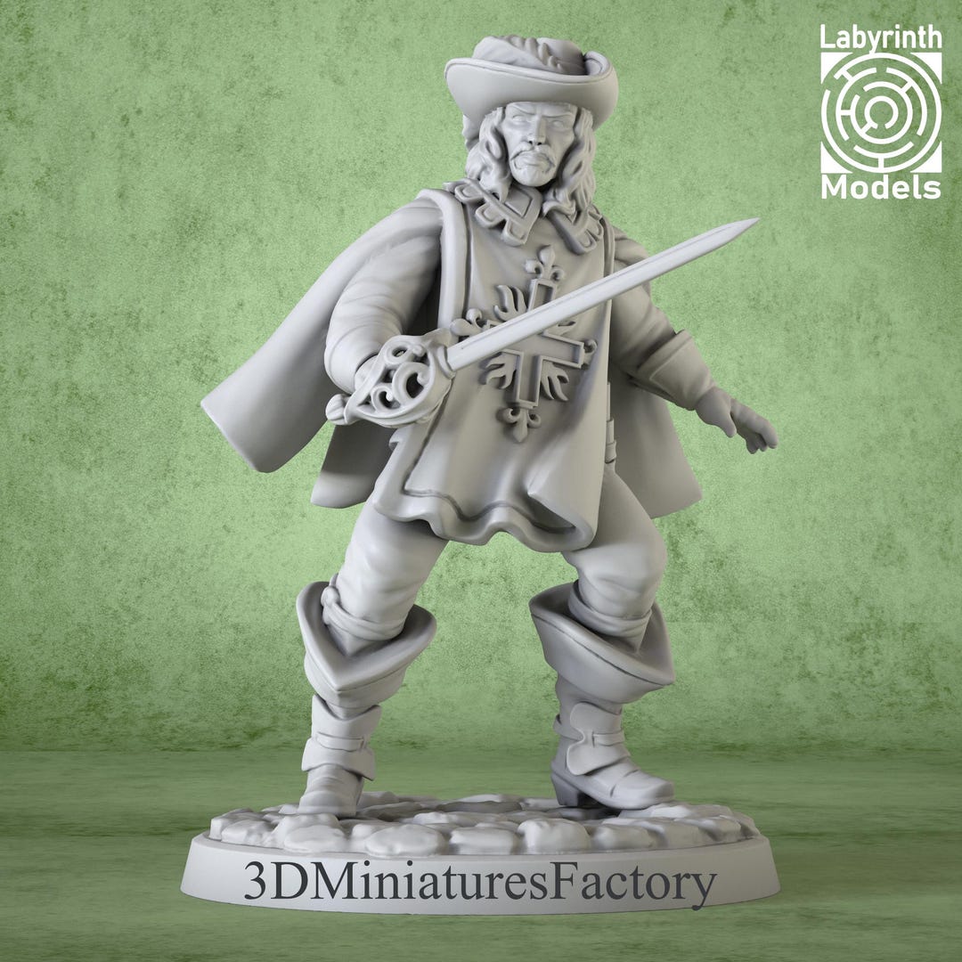Miniature | Musketeer 2 - Dnd Miniature for Tabletop Games - Premium ...