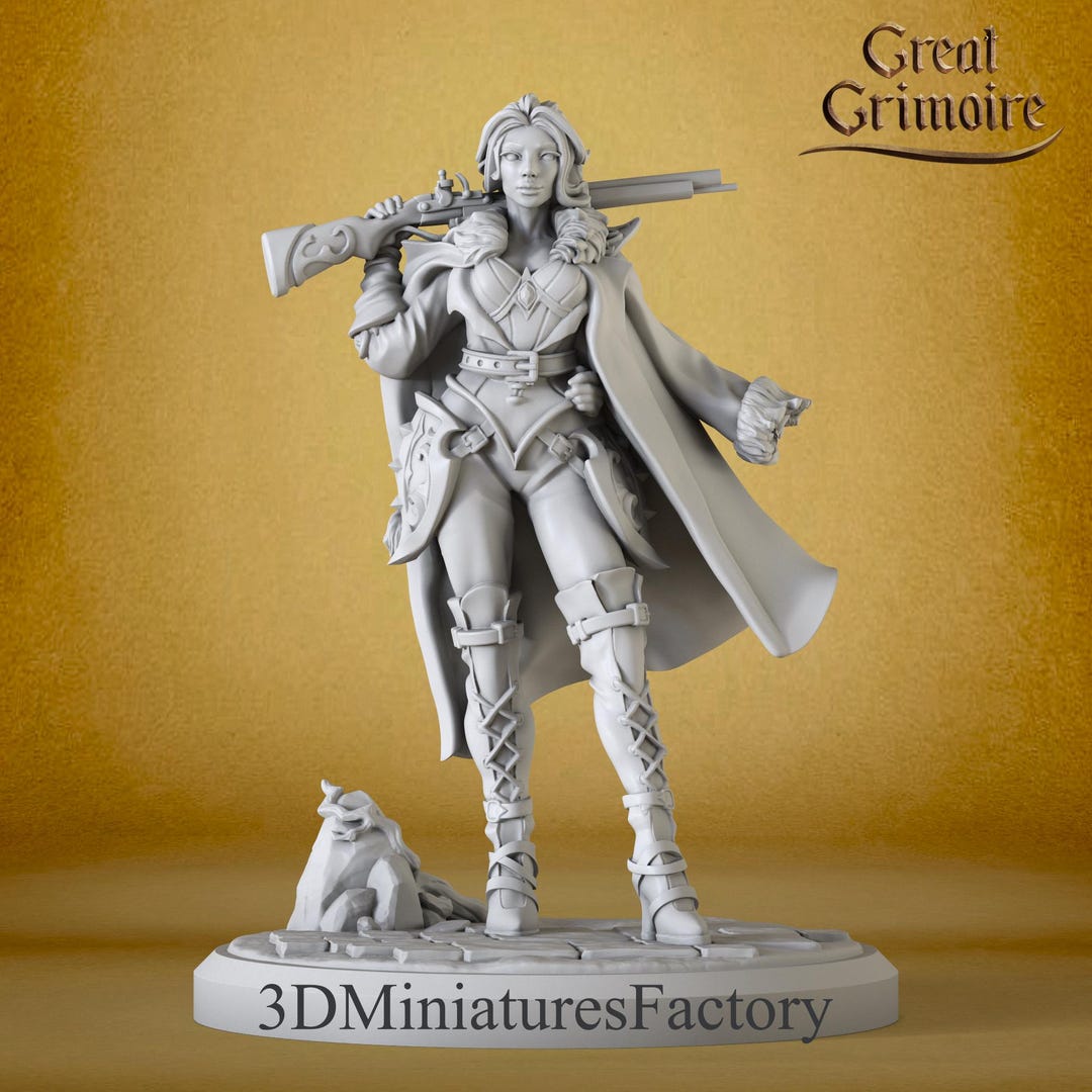 Miniature | the Huntress Rosalind Beastbane - Dnd Miniature for ...