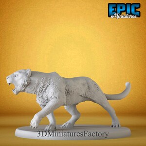 Miniature | Tiger Angry - Dnd Miniature for Tabletop Games - Premium ...