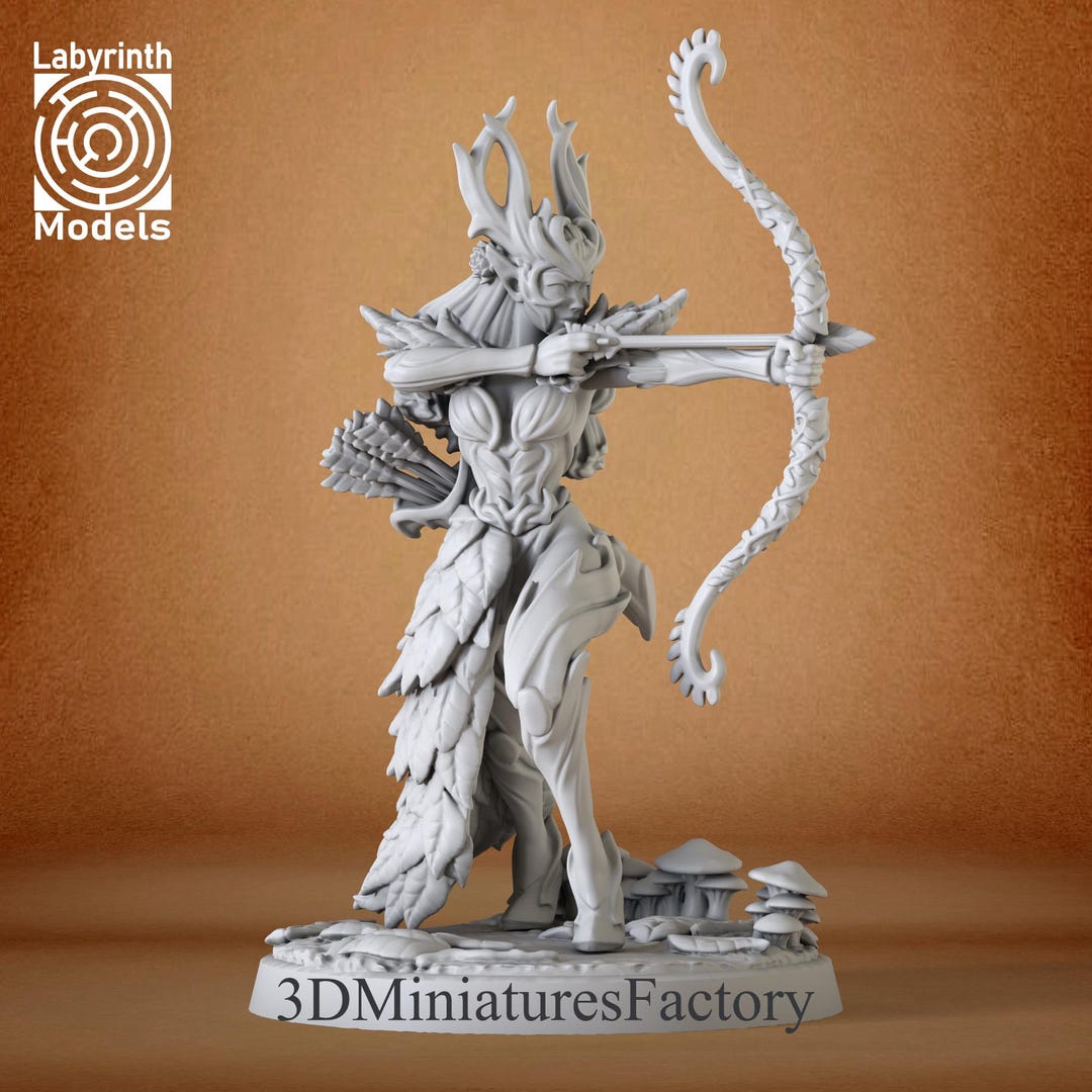 Miniature | Forest Dryad Archer 4 - Dnd Miniature for Tabletop Games ...