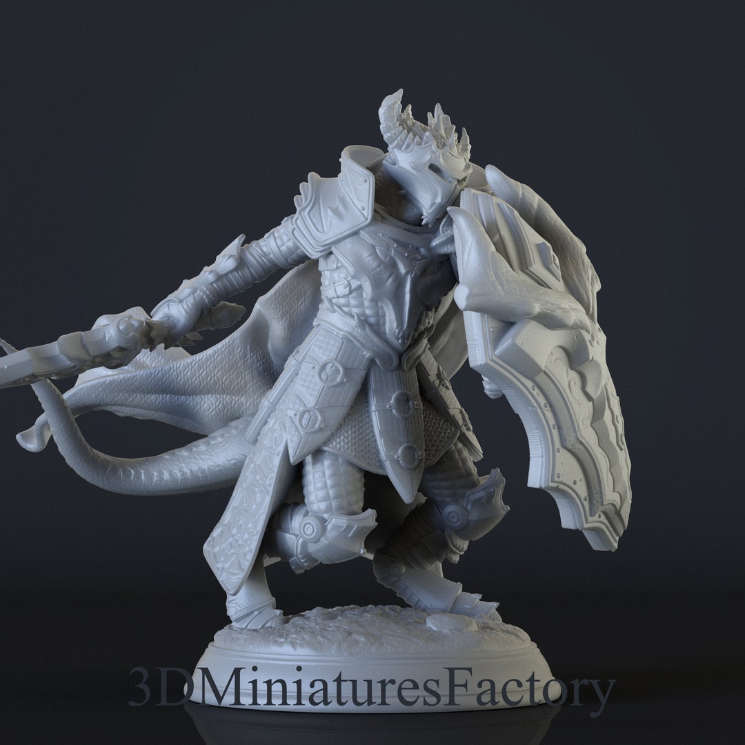 Dragonborn Action Miniature Role Playing Miniatures Dnd Miniature for ...