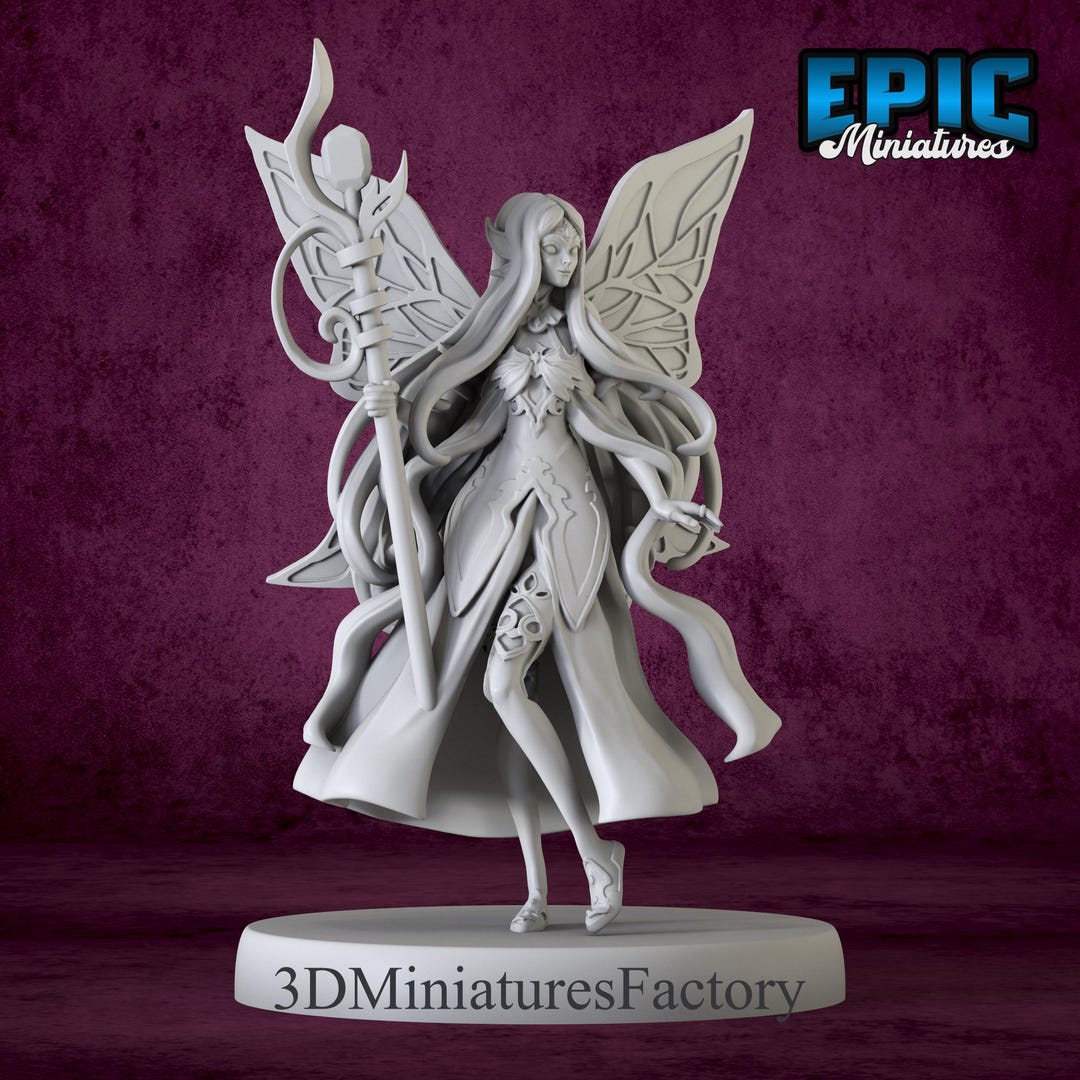 Miniature| Fey Adventurer Female - Dnd Miniature for Tabletop Games ...