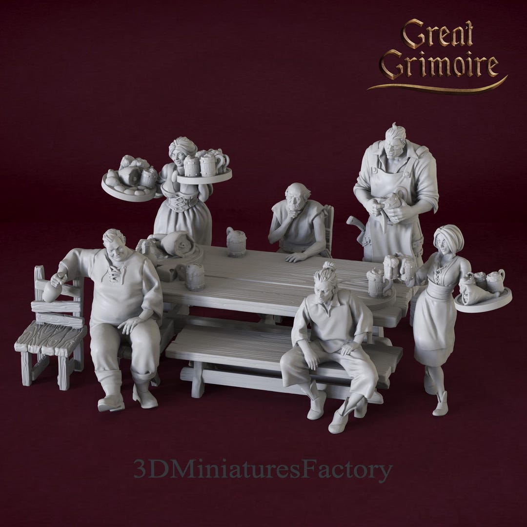 Miniature | Set Tavern - Dnd Miniature for Tabletop Games - Premium Dnd ...