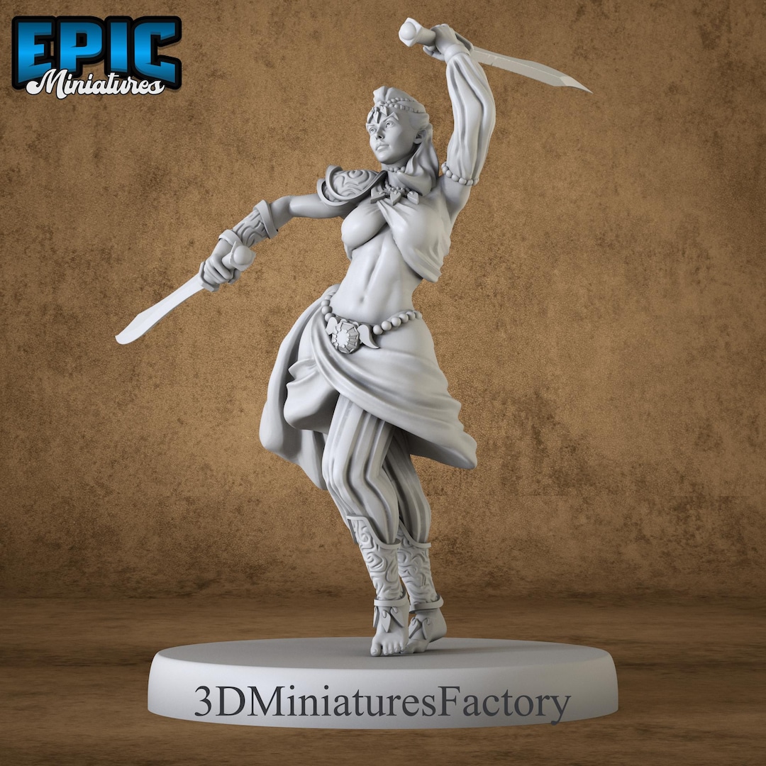 Miniature | Belly Dancer Attack - Dnd Miniature for Tabletop Games ...