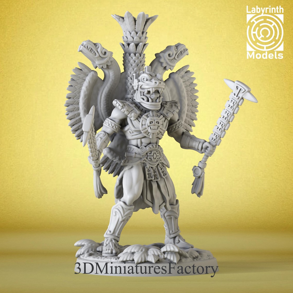 Miniature | Champion Pamitl - Aztlan Dynasty- Dnd Miniature for ...