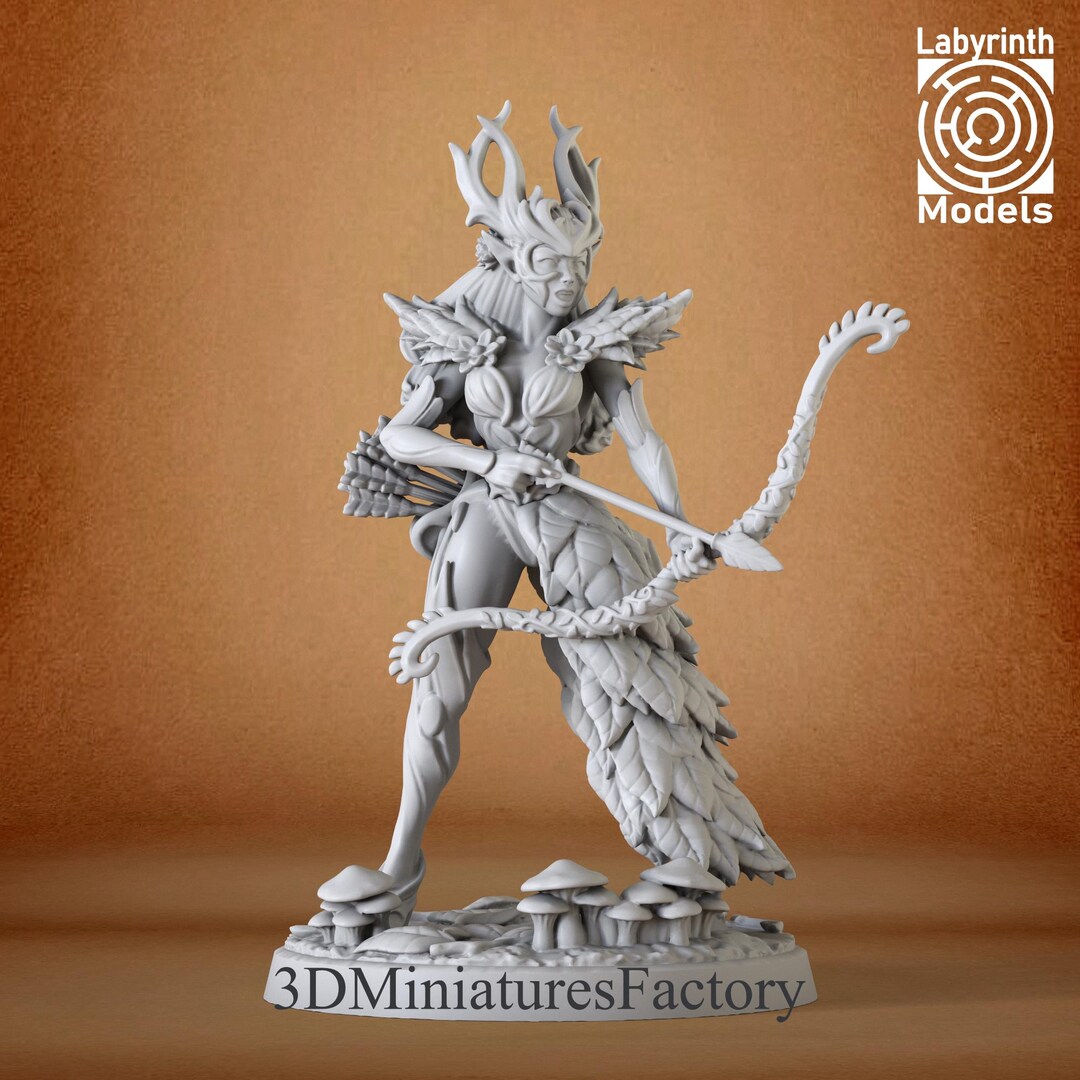 Miniature | Forest Dryad Archer 2 - Dnd Miniature for Tabletop Games ...