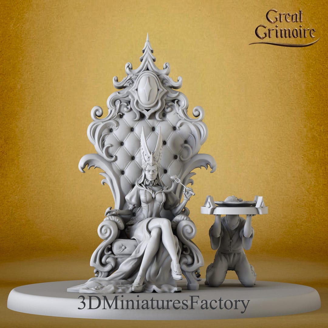 Malvera Shadowbrook Miniature: Throne, Dnd Tabletop Game, 3D Printed - Etsy