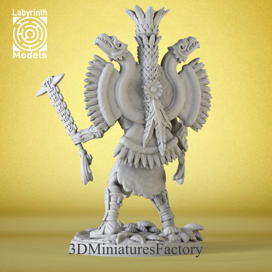Miniature | Champion Pamitl - Aztlan Dynasty- Dnd Miniature for ...