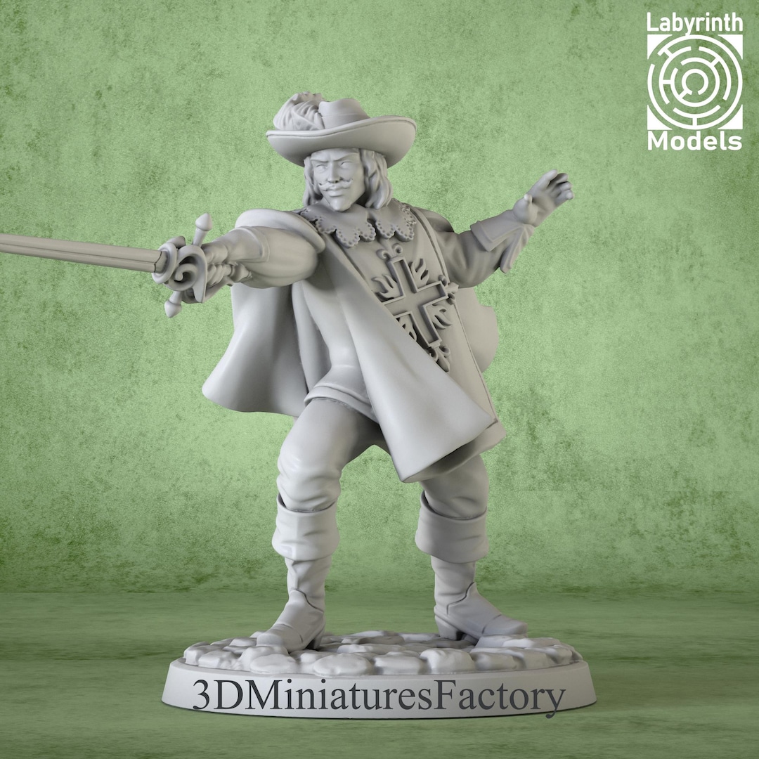 Miniature | Musketeer 1 - Dnd Miniature for Tabletop Games - Premium ...