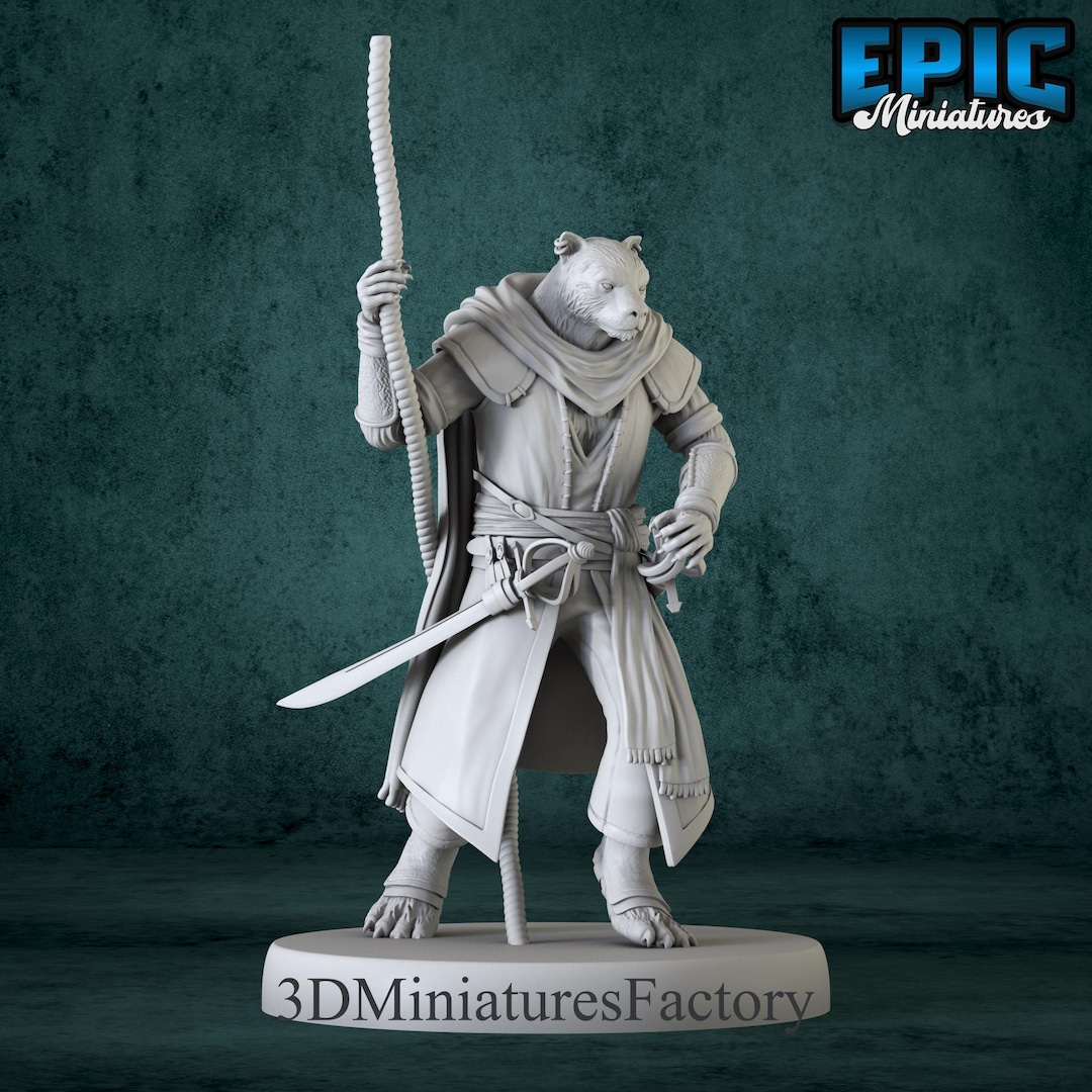 Miniature | Catfolk Panther Pirate - Dnd Miniature for Tabletop Games ...