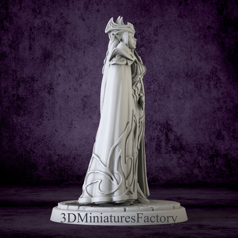 Dnd Miniature Dark Elf Matron From 28mm to 72mm Dnd Miniature for ...