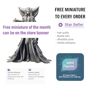 Female Miniature Shopkeeper From 28mm to 72mm - Dnd Miniature for ...