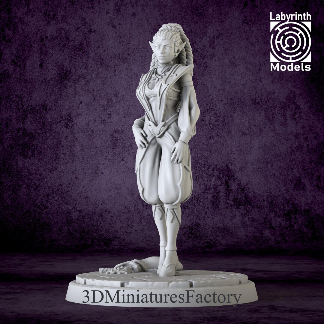 Dark Elf Citizen Miniature – Resin Figure for Dnd and Tabletop Rpgs - Etsy