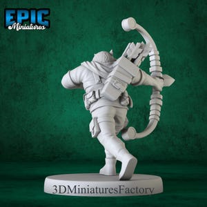Miniature | Warthog Folk Tribe Archer- Dnd Miniature for Tabletop Games ...
