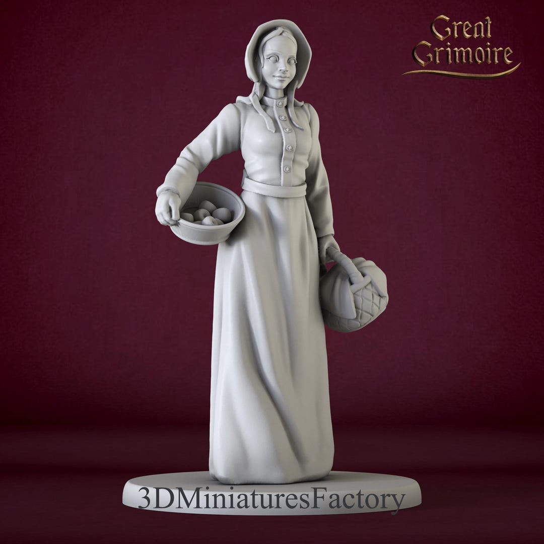 Miniature Female Matilda Dnd Miniature for Tabletop Games Premium Dnd ...