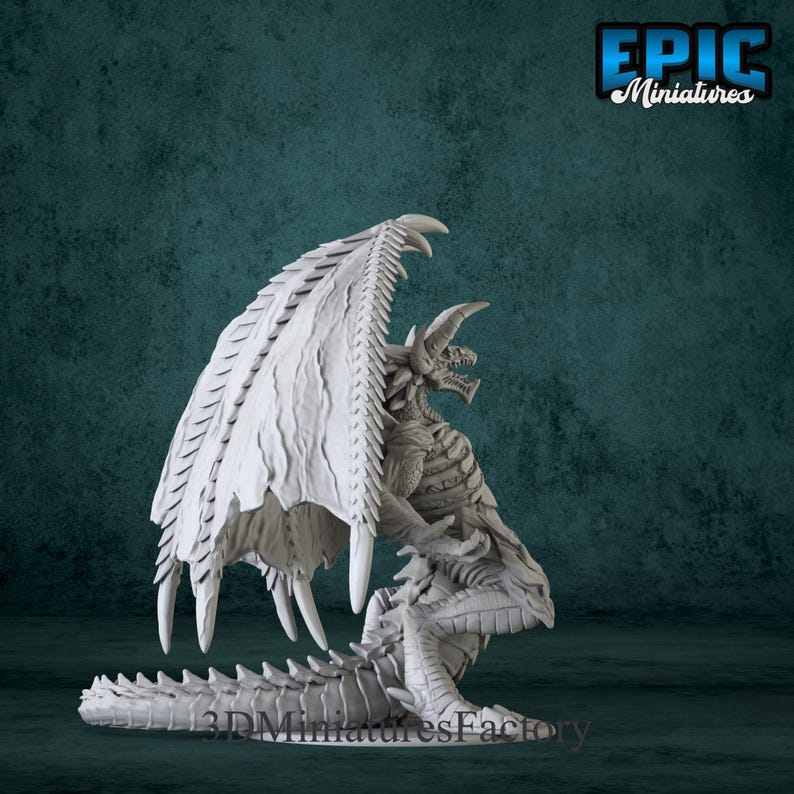 Miniature Inferno Dragon Dnd Miniature for Tabletop Games Premium Dnd ...