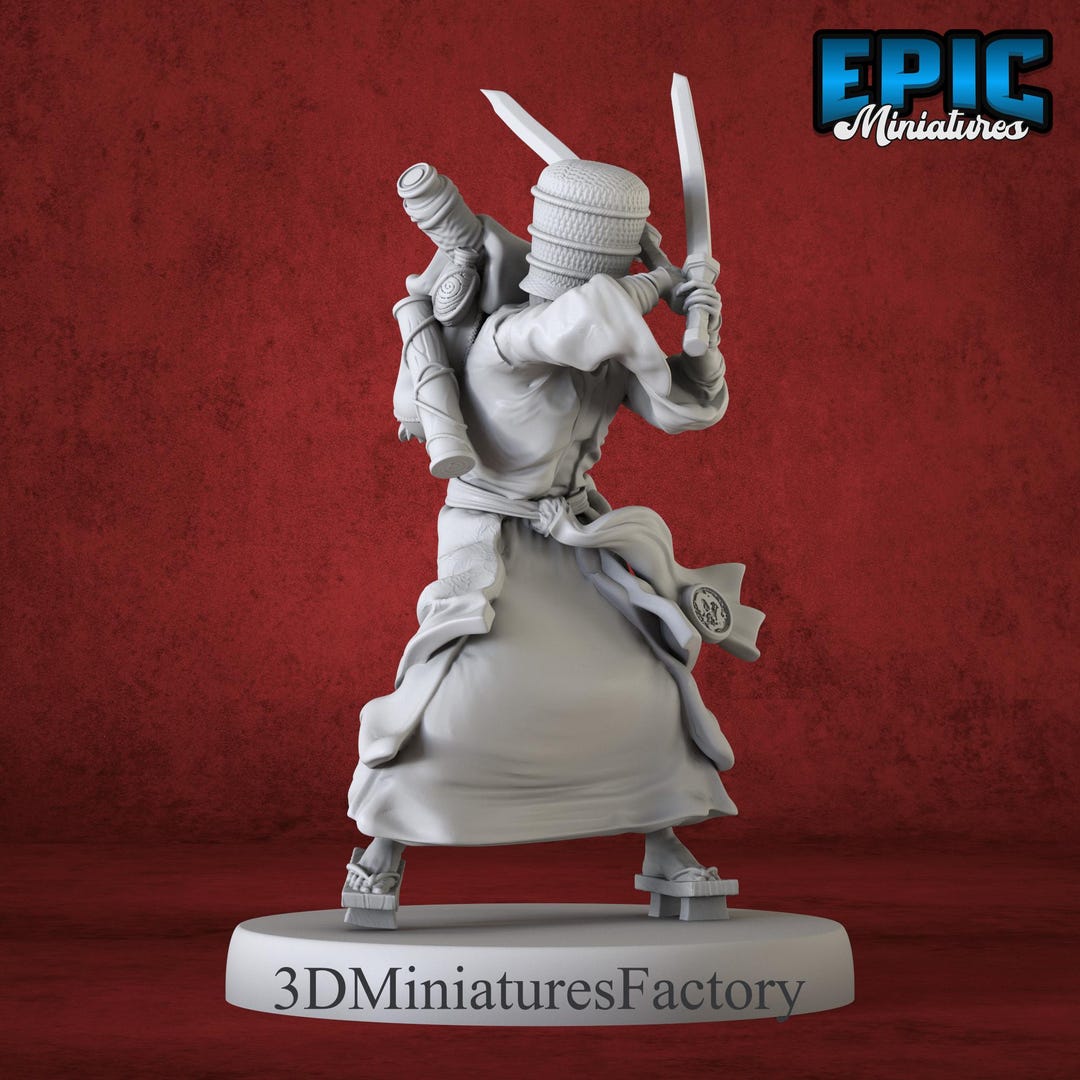 Miniature | Basket Monk Defending - Player Dnd Miniature for Tabletop ...