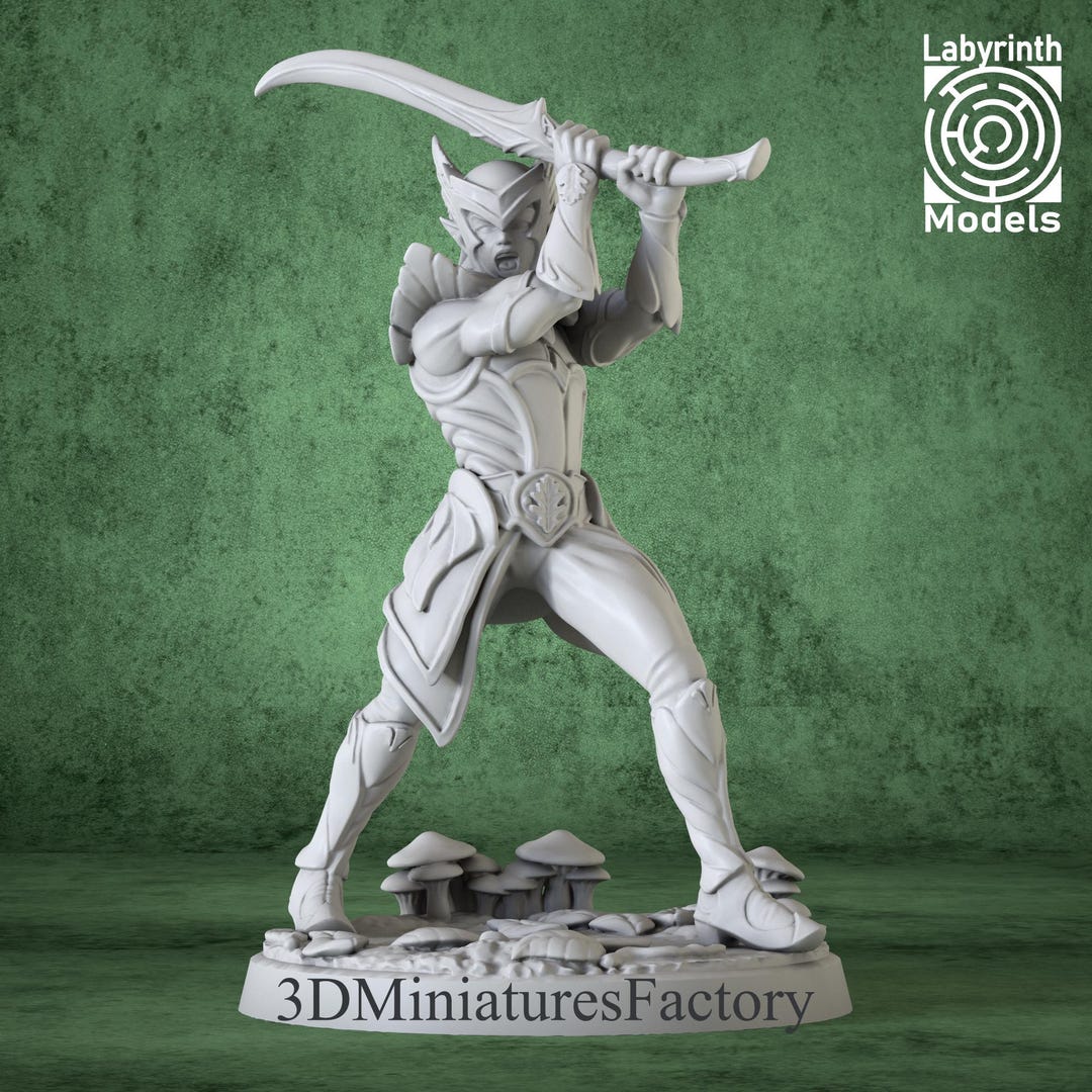 Silver Oak Guardian 1 Miniature – Resin Figure for Dnd and Tabletop ...