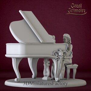 Miniature | Beatrice De Clare at the Piano - Dnd Miniature for Tabletop ...