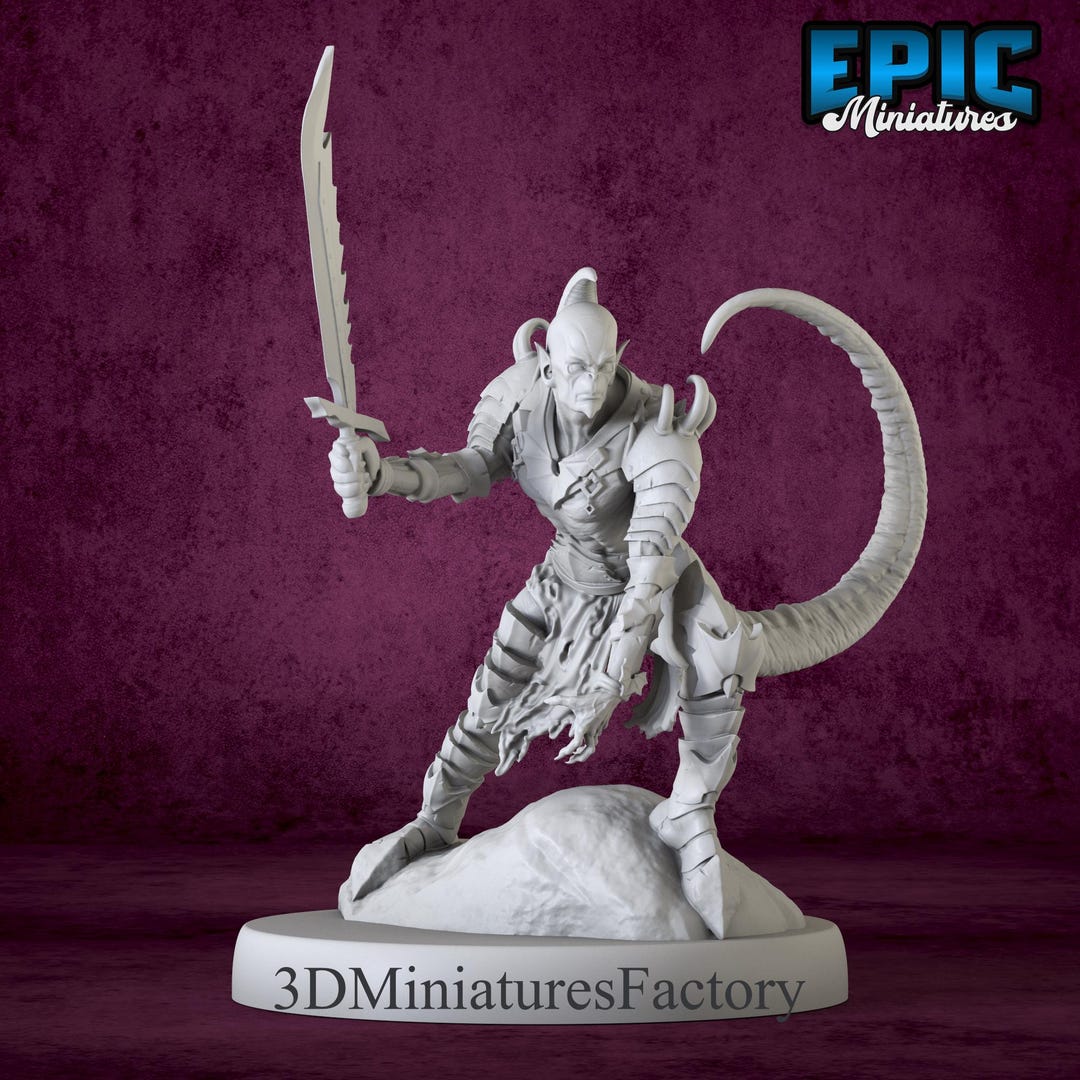 Miniature | Tail Devil - Dnd Miniature for Tabletop Games - Premium Dnd ...