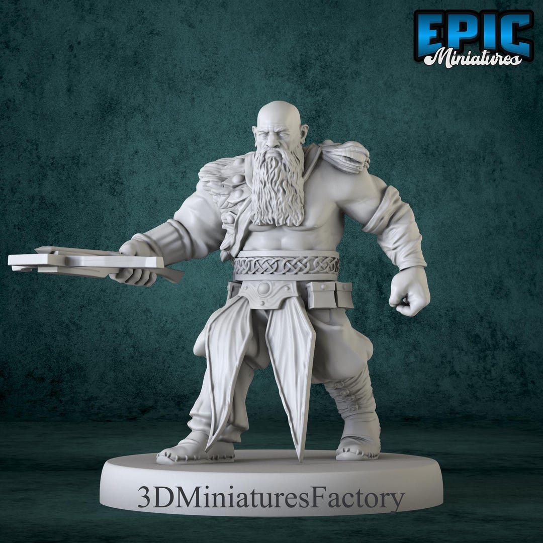 Dwarf Raider Crossbow Miniature - Dnd Miniature for Tabletop Games ...