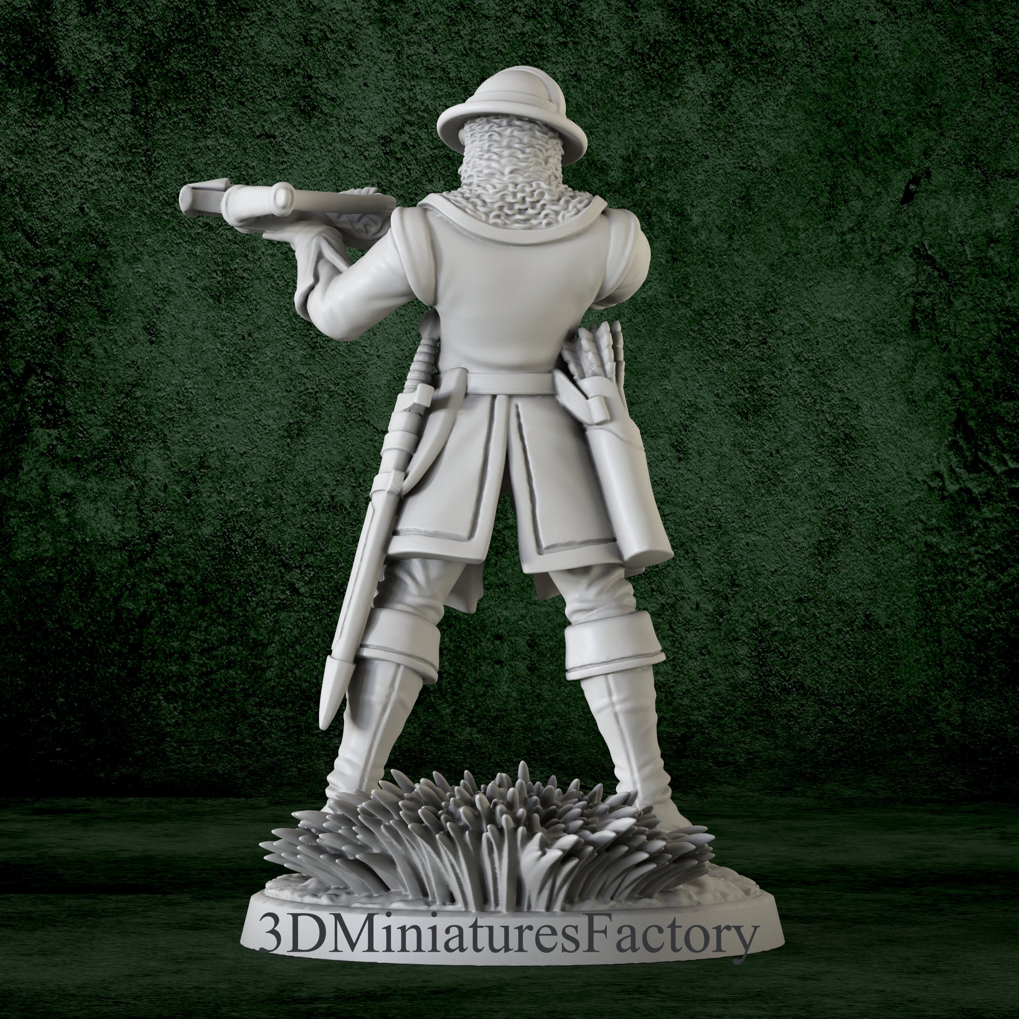 Sheriff Guard With Crossbow Miniature Dnd Miniature for Tabletop Games ...