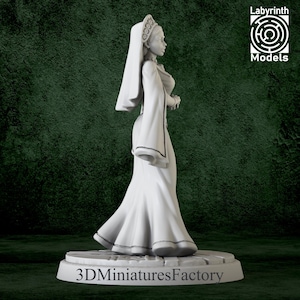 Female Dnd Princess Miniature Dnd Miniature for Tabletop Games Premium ...
