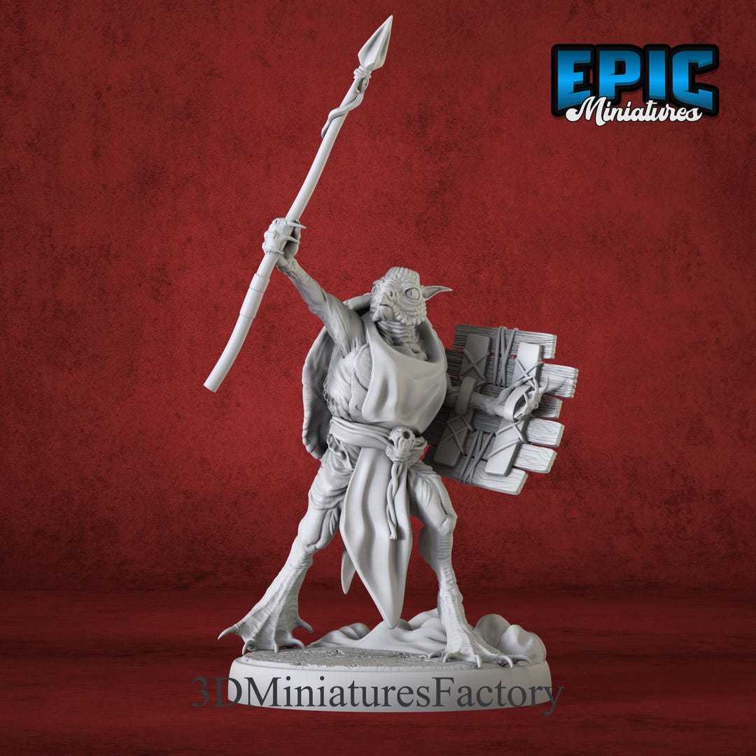 Miniature | Kappa Spear V1 - Player Dnd Miniature for Tabletop Games ...