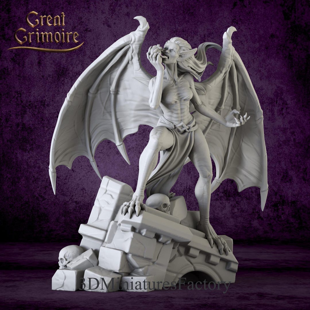 Vampire Carmilla Noapte Miniature – Resin Figure for Dnd and Tabletop Rpgs - Etsy