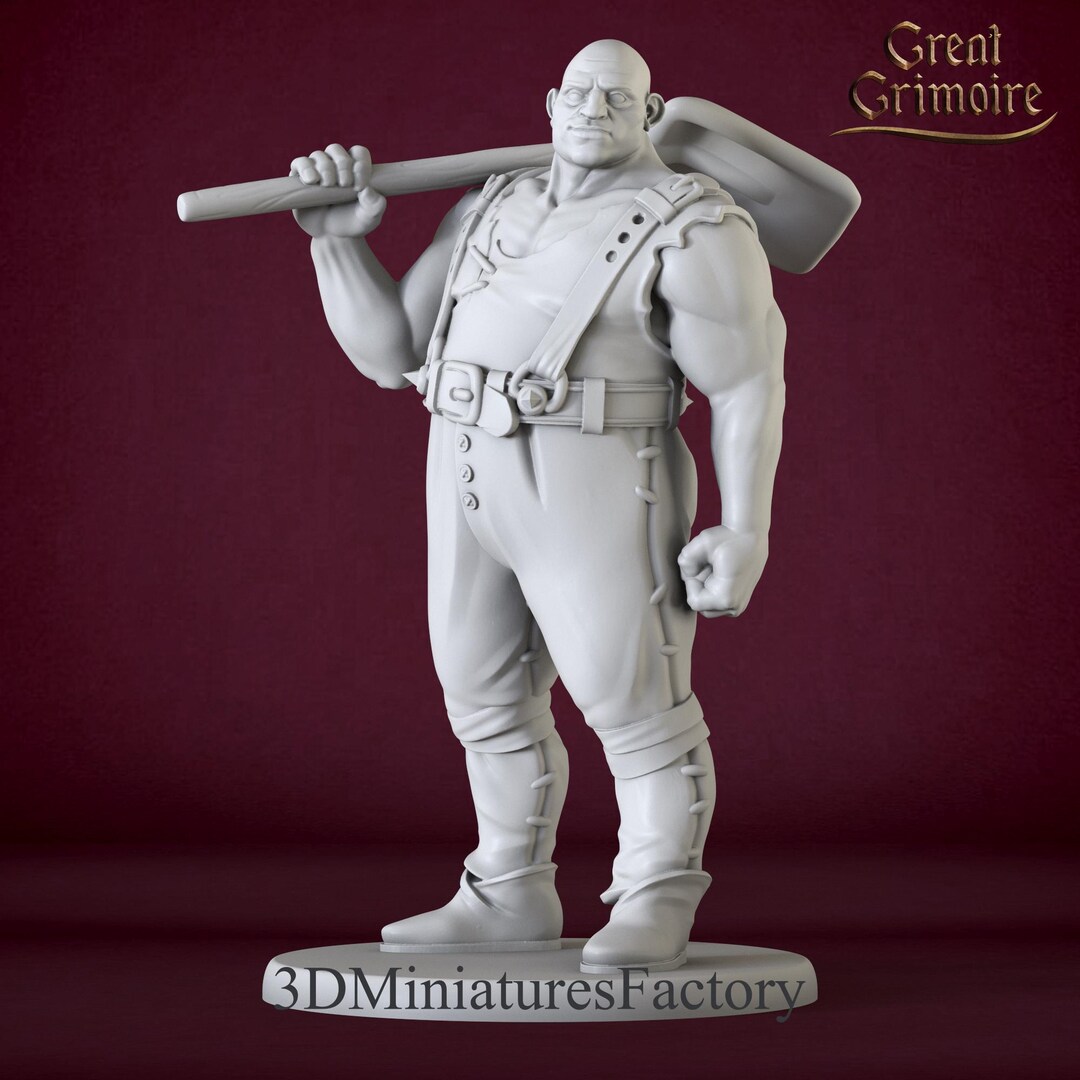 Miniature | City Dweller Beorn Cooper - Dnd Miniature for Tabletop ...