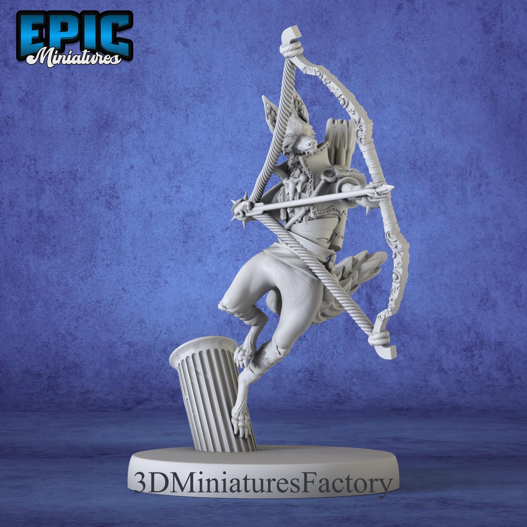 Miniature | Fox Folk Ranger Shooting - Dnd Miniature for Tabletop Games ...
