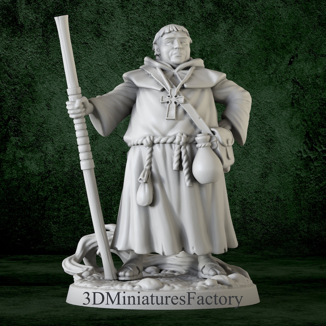 Friar Tuck Miniatures Dnd Miniature for Tabletop Games Premium Dnd ...