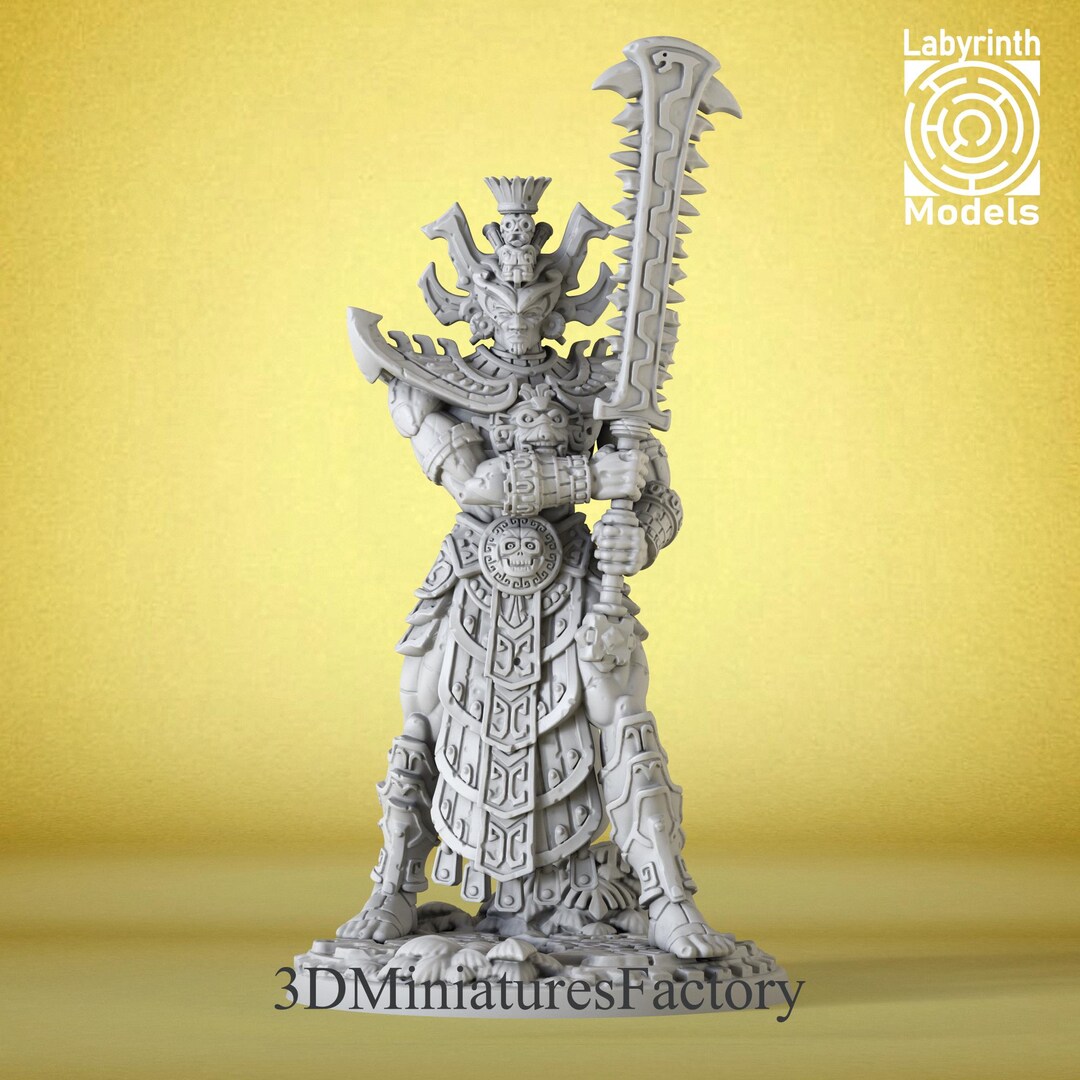 Miniature | Stone Guardian 1 - Aztlan Dynasty- Dnd Miniature for ...