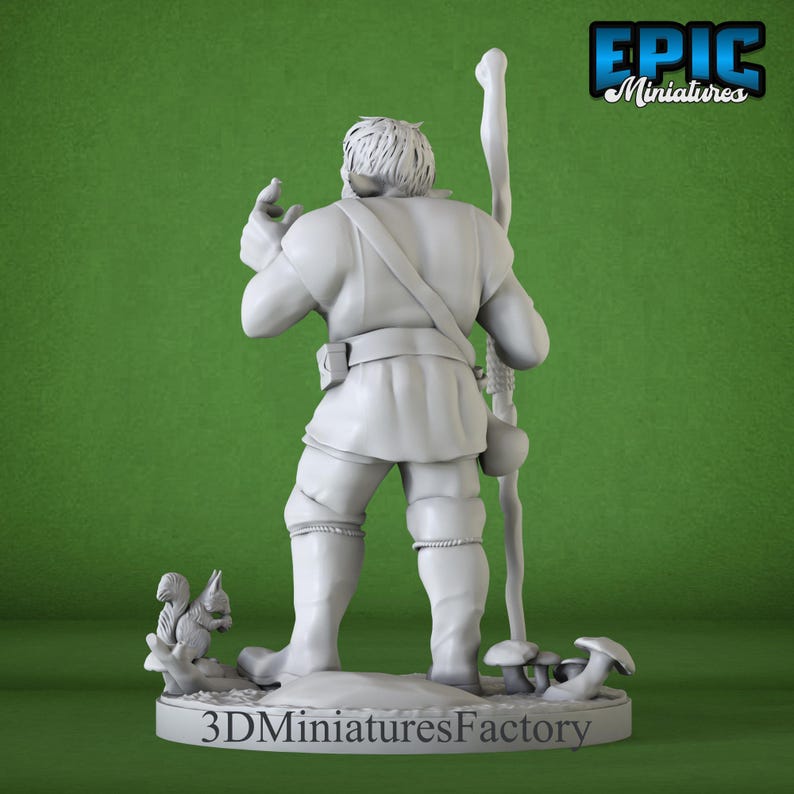 Miniature | Firbolg Druid – 3D Printed Dnd Figure for Tabletop RPG ...