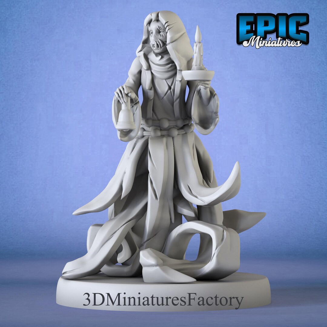 Castle Poltergeist Miniature – Resin Ghost Figure for Dnd and Tabletop ...