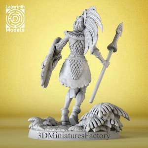 Miniature | Eagle Warrior 2 - Aztlan Dynasty- Dnd Miniature for ...