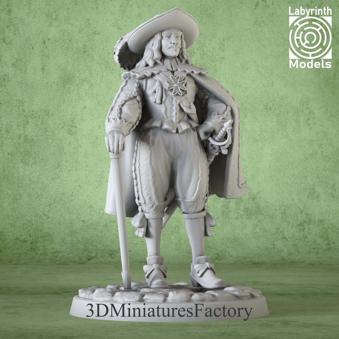 Miniature | King Louis XIII - Dnd Miniature for Tabletop Games ...