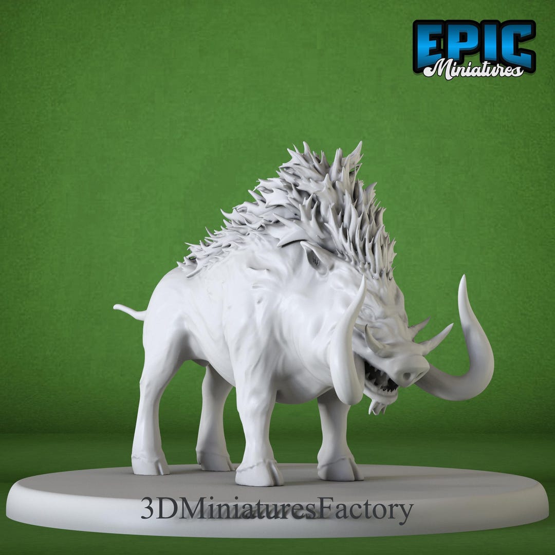 Miniature | Forest Boar Standing - Dnd Miniature for Tabletop Games ...