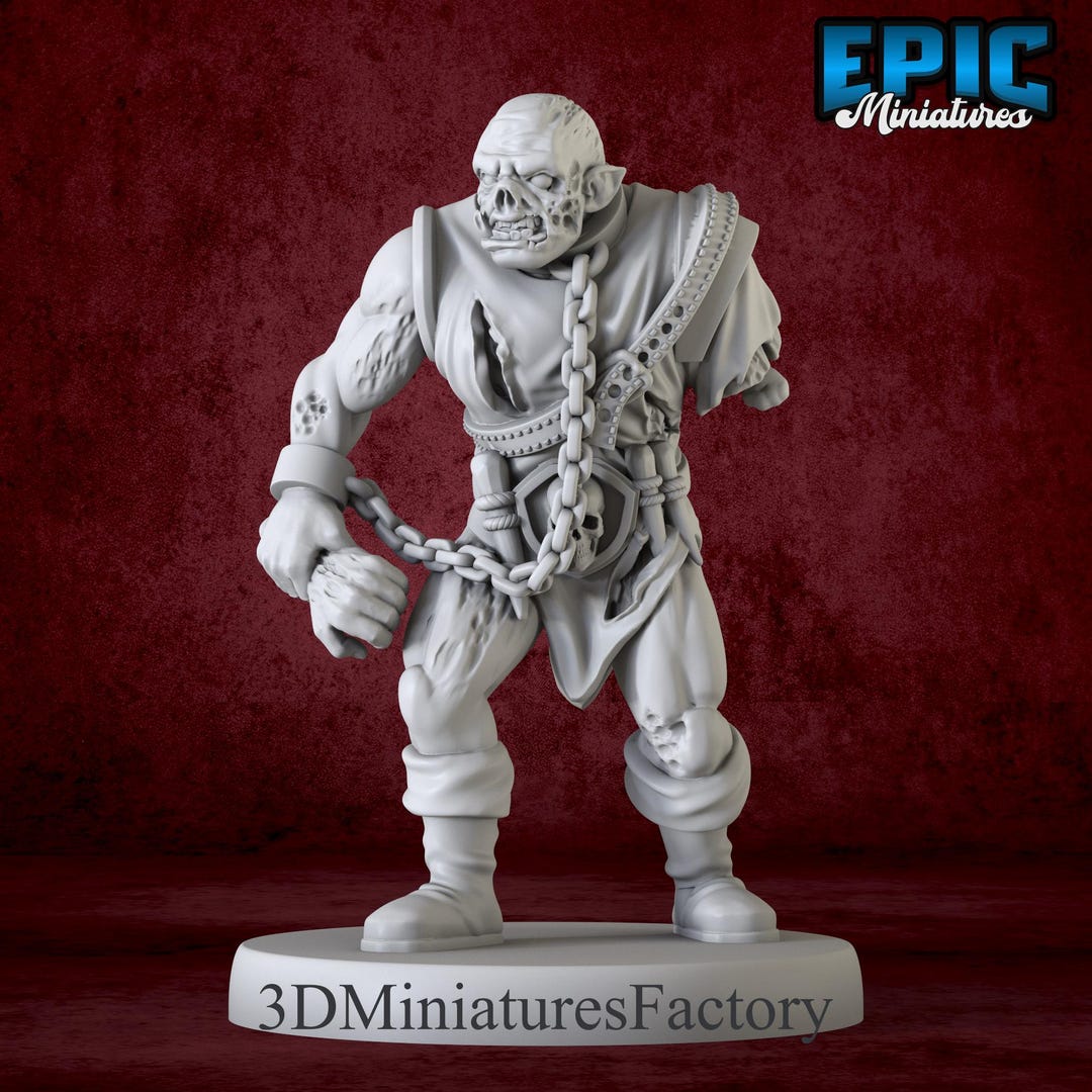 Miniature| Zombie Villager Orc - Dnd Miniature for Tabletop Games ...