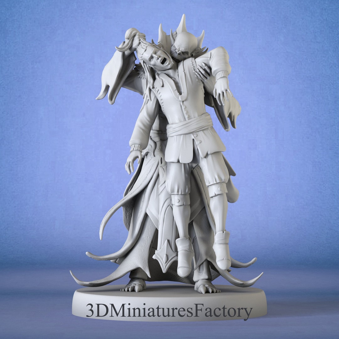 Miniature Miniature Vampire Drinking Dnd Miniature for Tabletop Games ...
