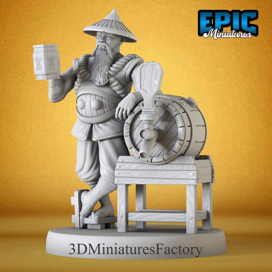 Miniature | Drunk Master Cheers - Player Dnd Miniature for Tabletop ...
