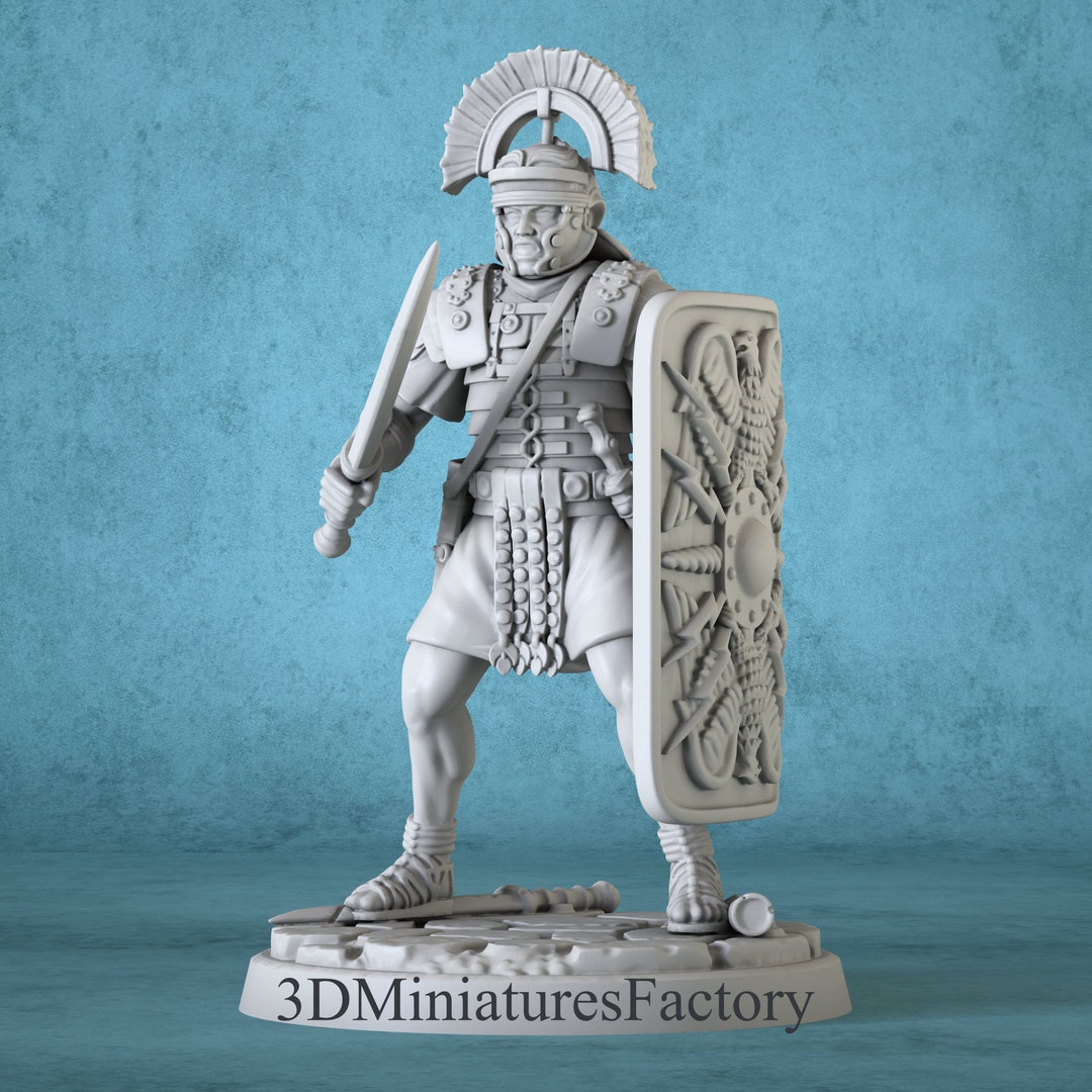 Miniature Roman Legionary Pose 1 Dnd Miniature for Tabletop Games ...