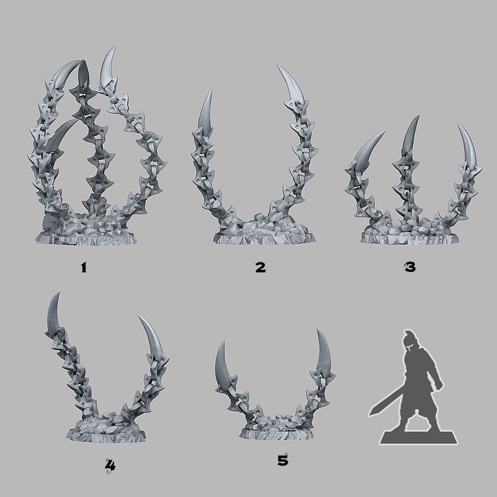 Dnd Miniature Hell Chain Claws, Available in 28 Mm or 32 Mm Scale ...