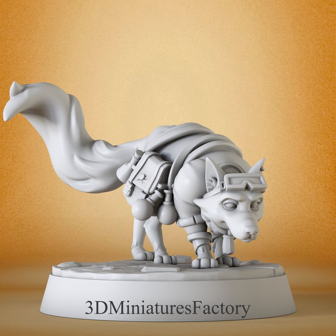 Animal Miniature Artox Explorer B Compation Dnd Miniature for Tabletop ...